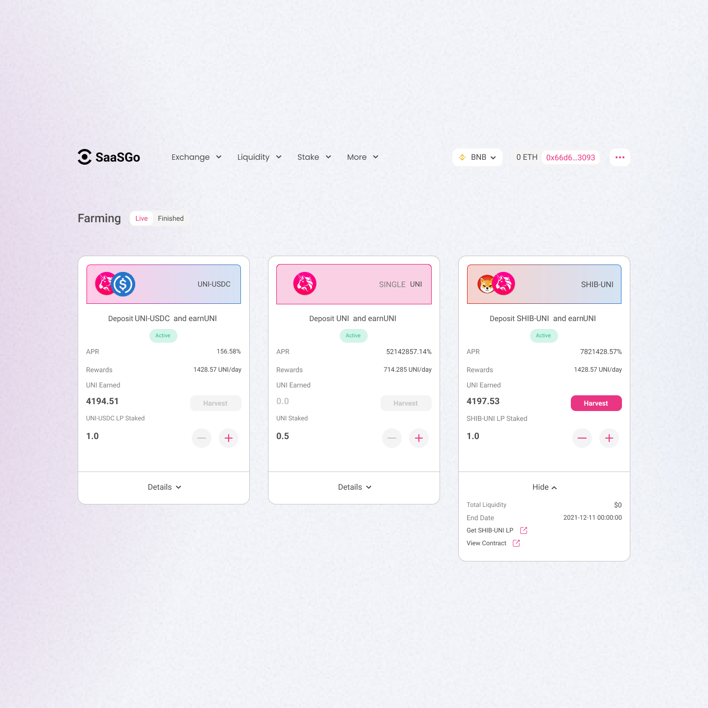 SaaSGo - Build your own DeFi system
